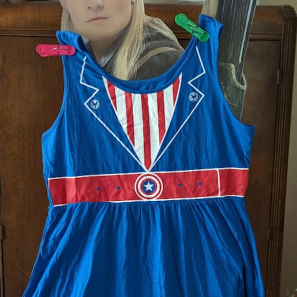 Her Universe | Dresses | Her Universe Captain America Uso Girl Print ...